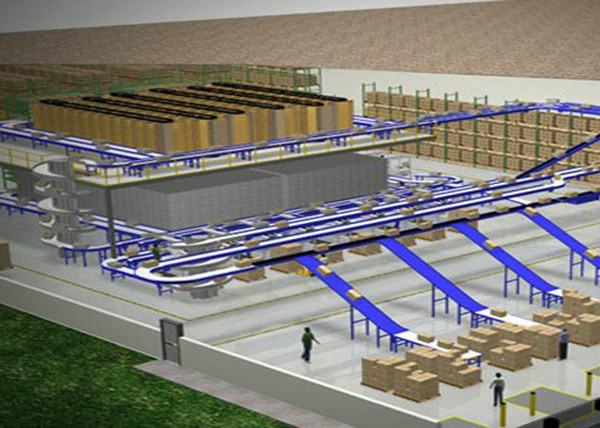 Fully Automated Sorting Conveyor Systems Line For Furniture Industry