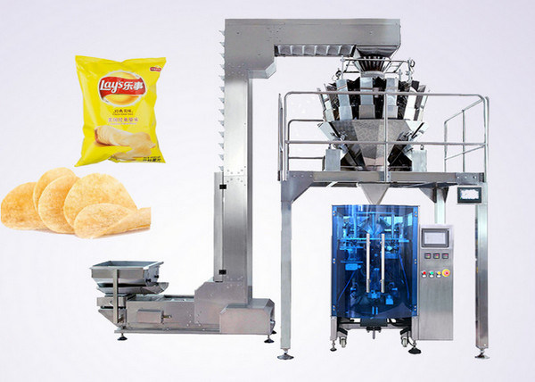 Puffed Food VFFS Packaging Machine for Potato Chips with Electronic ...